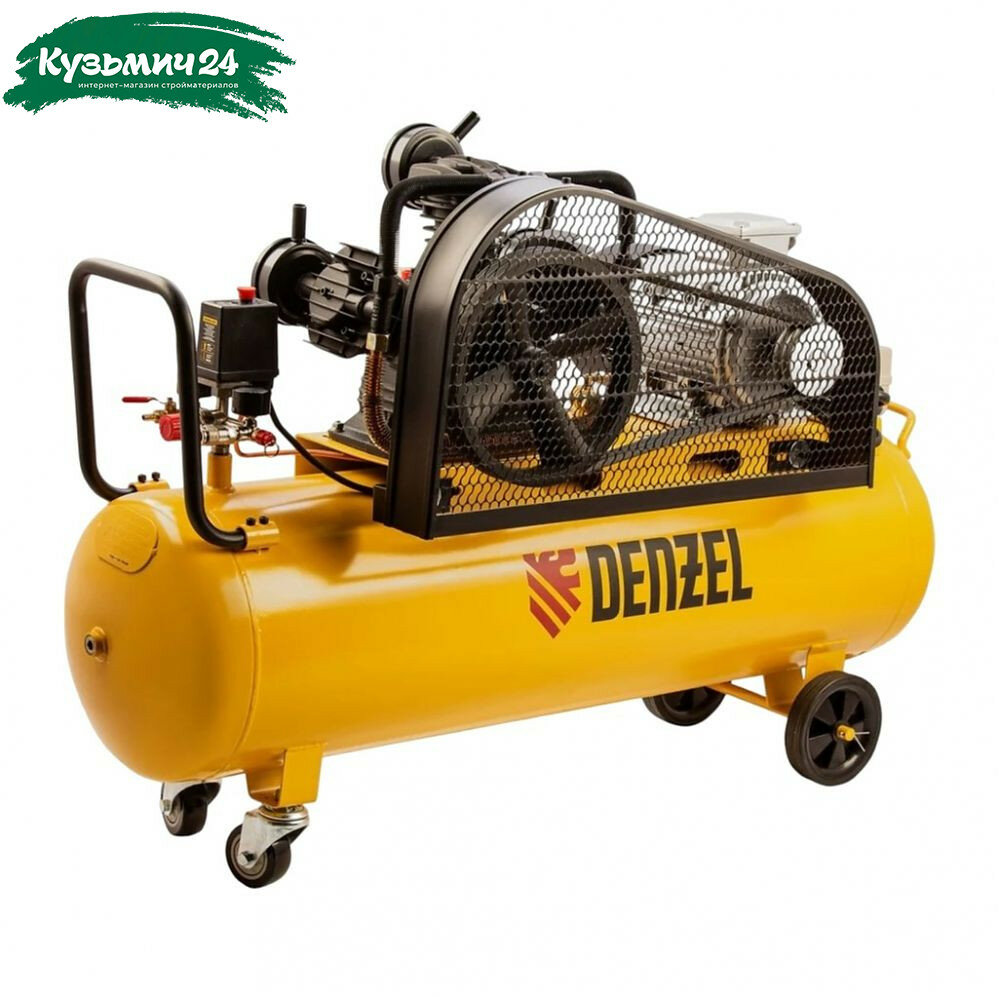 Компрессор Denzel BCW3000-T/100, 3.0 кВт, 520 л/мин, 100 л, 58118
