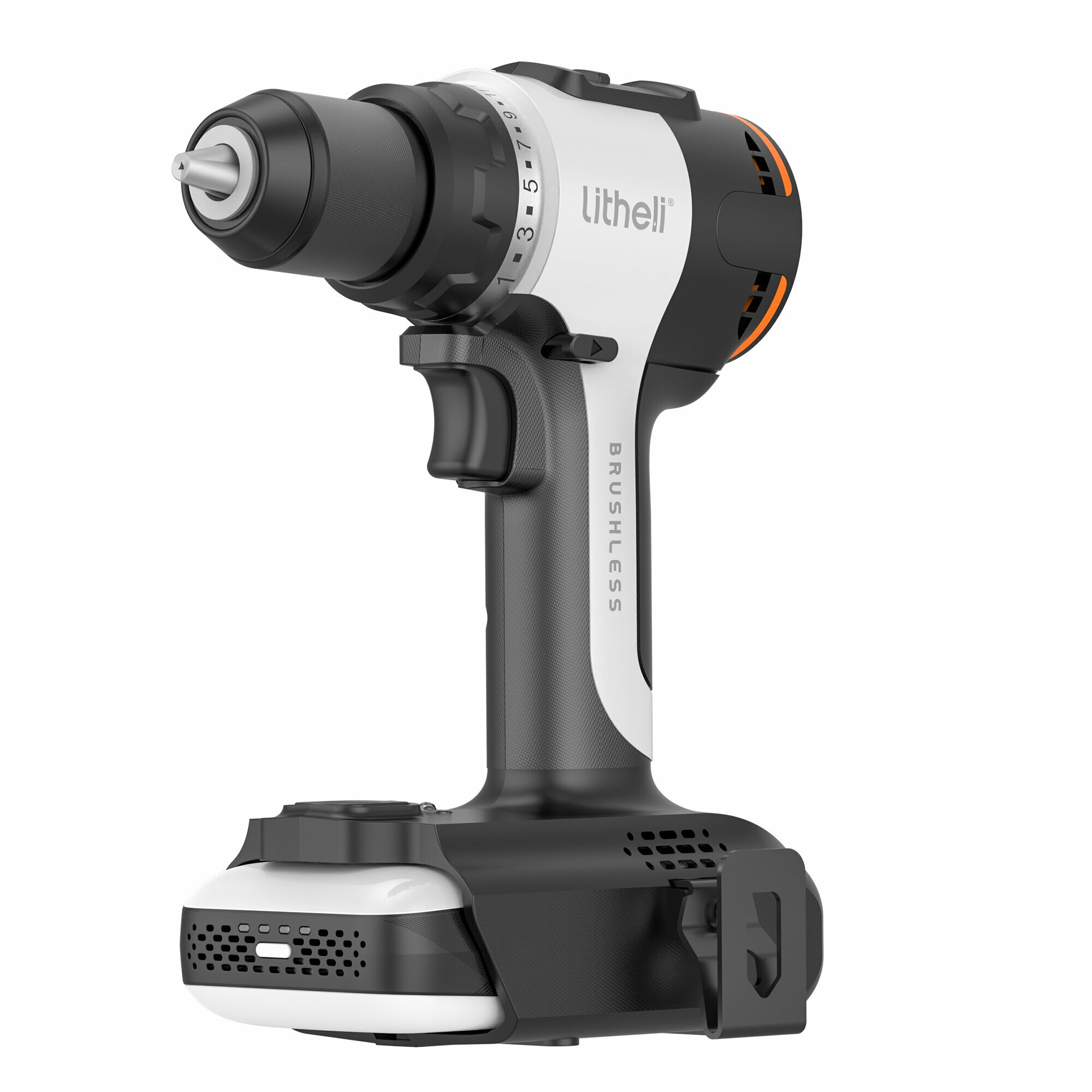 Дрель-шуруповерт аккумуляторная Litheli U20, бесщеточная, с аккумулятором 2 А/ч (U20DD01-0U120)