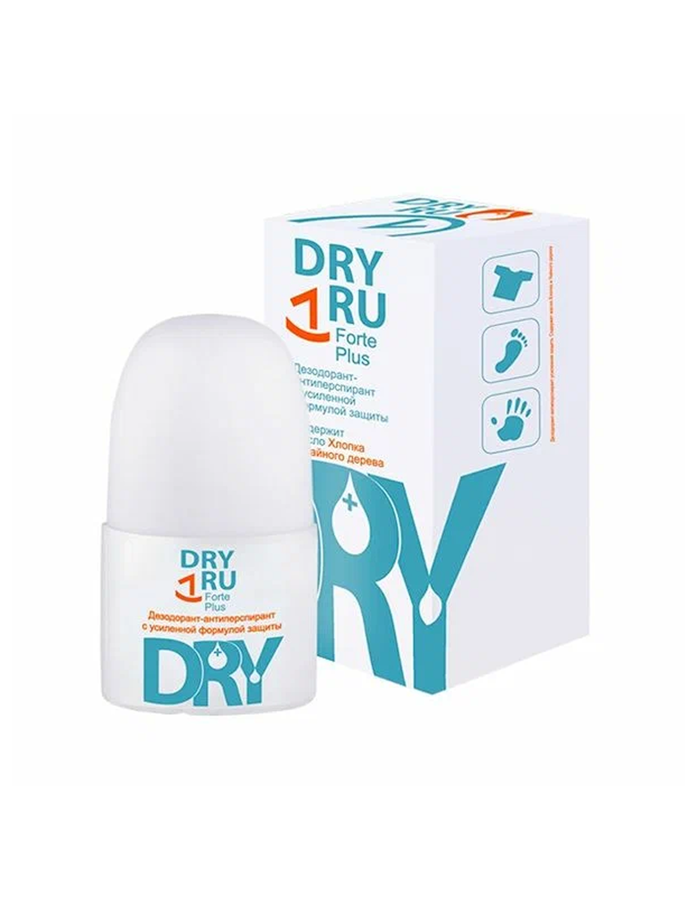 Dry ru Forte plus дезодорант-антиперспирант с усиленной формулой защиты 50мл