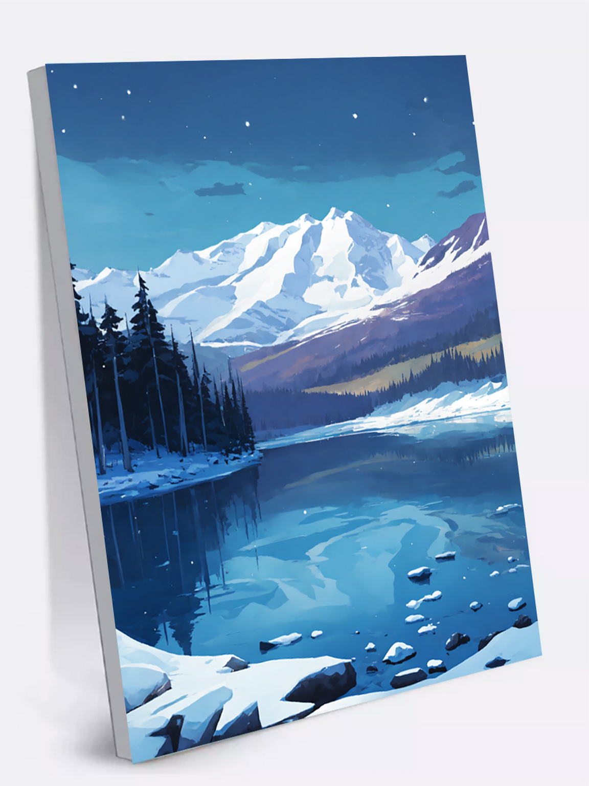 Картина по номерам "Горное озеро", хлопковый холст на подрамнике 40х50 см, акрил, 000 Art Hobby Home