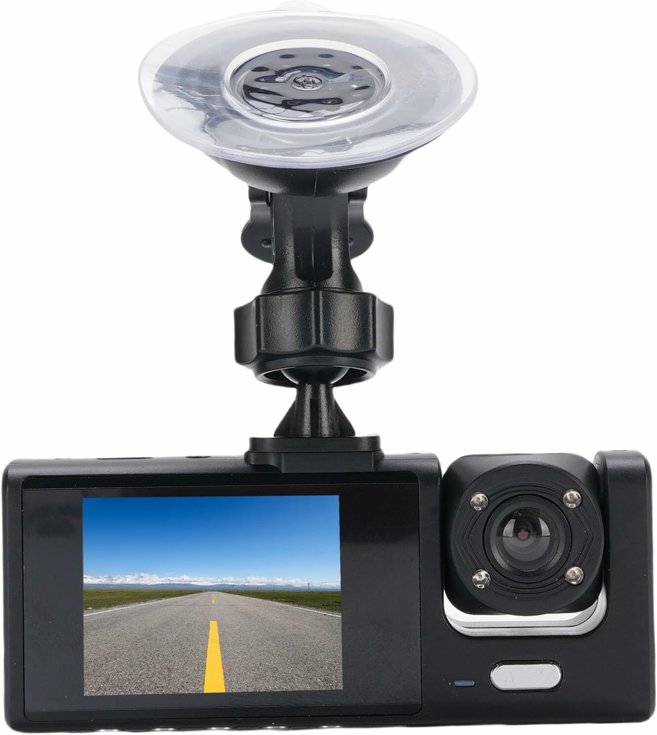 3-канальный автомобильный видеорегистратор с обзором 360°, передний 1080P, широкий угол обзора 170°, задний резервный 48