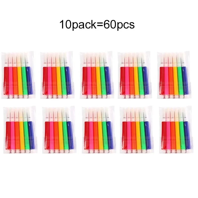 Мини-маркеры акриловые 6 цветов, 10pack