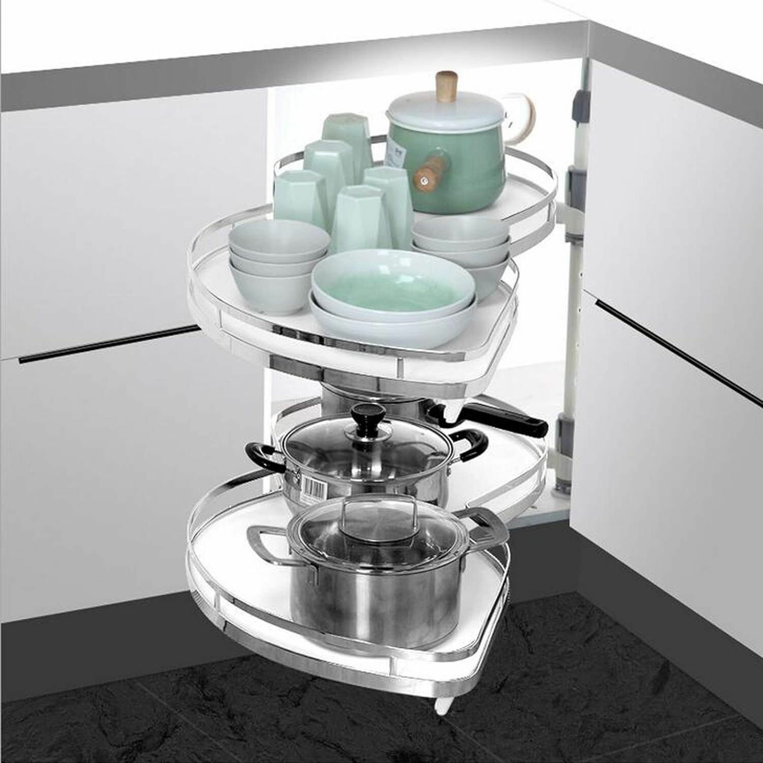 Волшебный Уголок Выкатная корзина для кухни