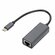 USB-C Ethernet адаптер Type-C to RJ45 черный