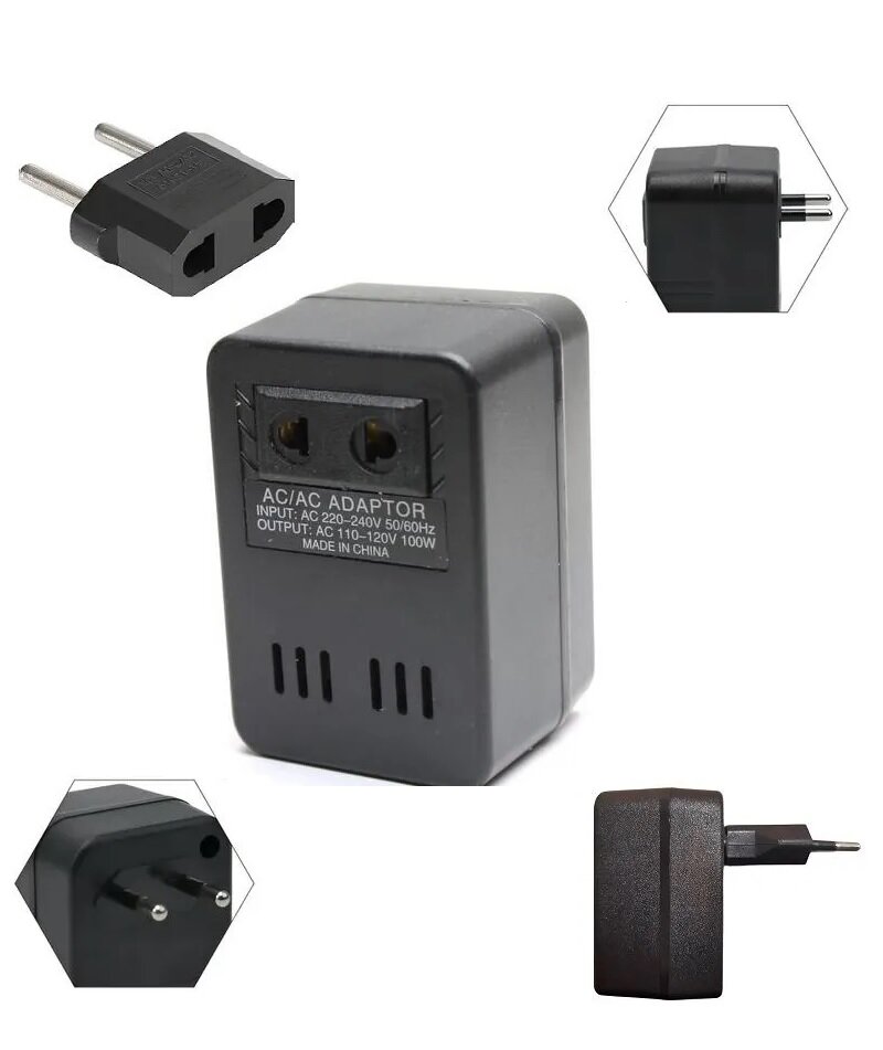 Конвертер - трансформатор (преобразователь напряжения) 220~110В, 100(35)Вт