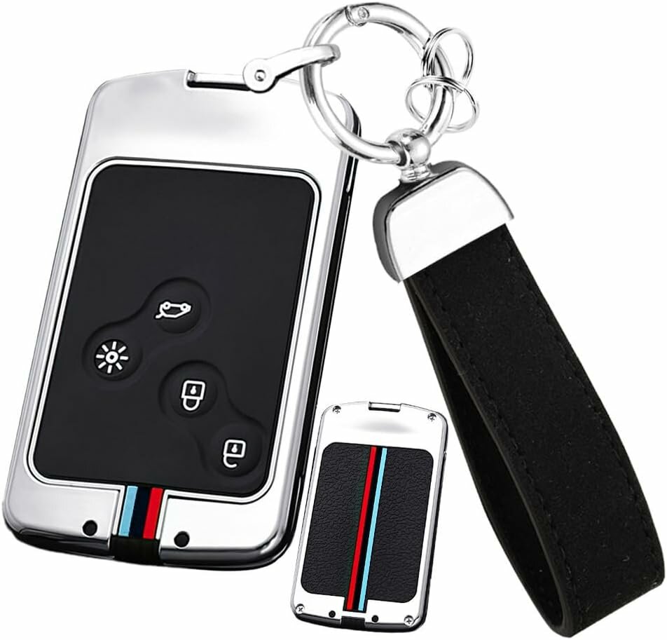 Чехол для автомобильного ключа с брелоком, подходит для Renault Duster Captur Clio Logan Megane 1 2 3, брелок для ключей
