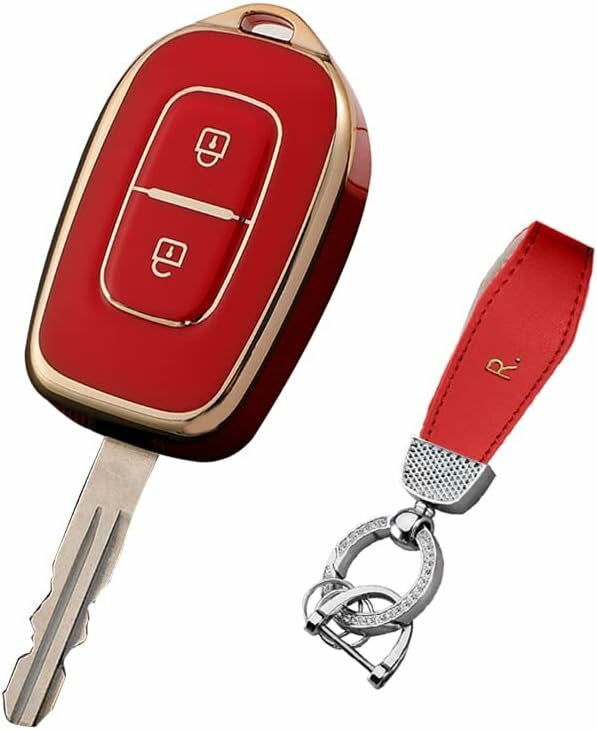 Мягкий чехол-брелок из ТПУ с брелками для Renault Duster Kwid Dacia Sandero Master Megane Logan, чехол для ключей, 2 кно