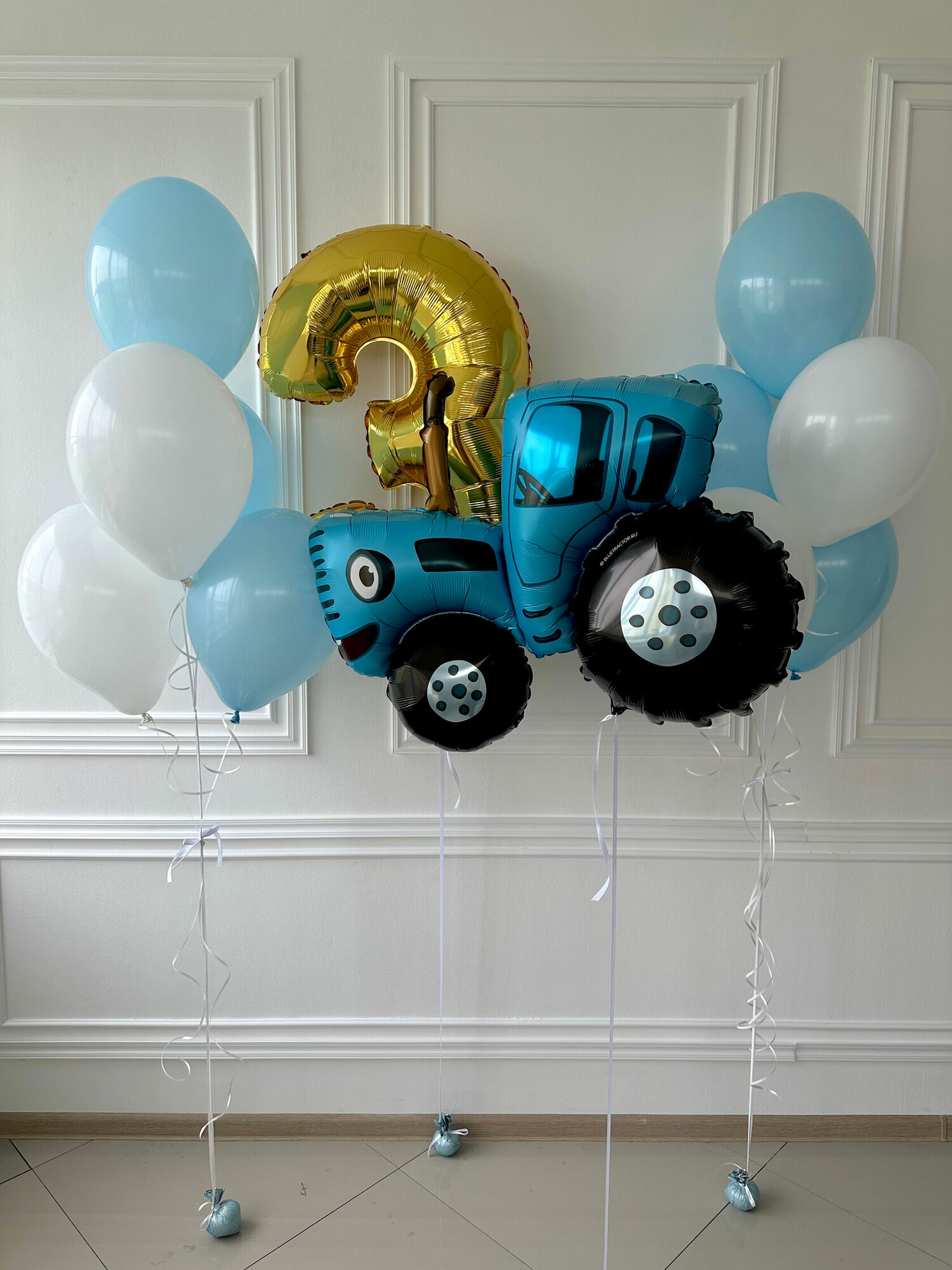 Набор шаров № 47 "Синий трактор"