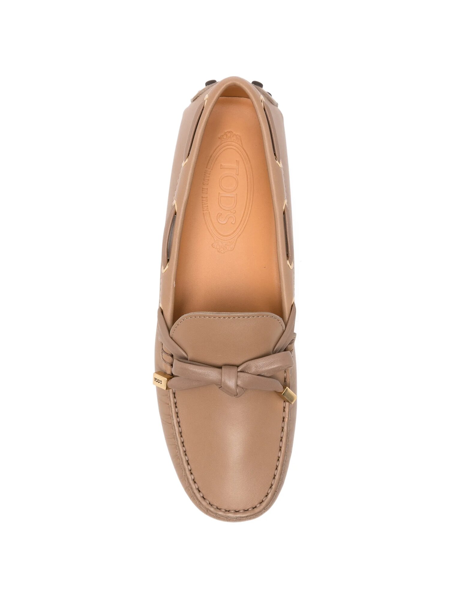 Лоферы Tod's Knot-upper leather loafers, размер 40, brown — фото 1