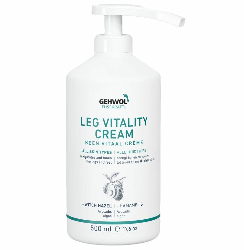 Gehwol - Fusskraft Leg Vitality Оживляющий бальзам для ежедневного ухода за кожей ног и стоп 500 мл