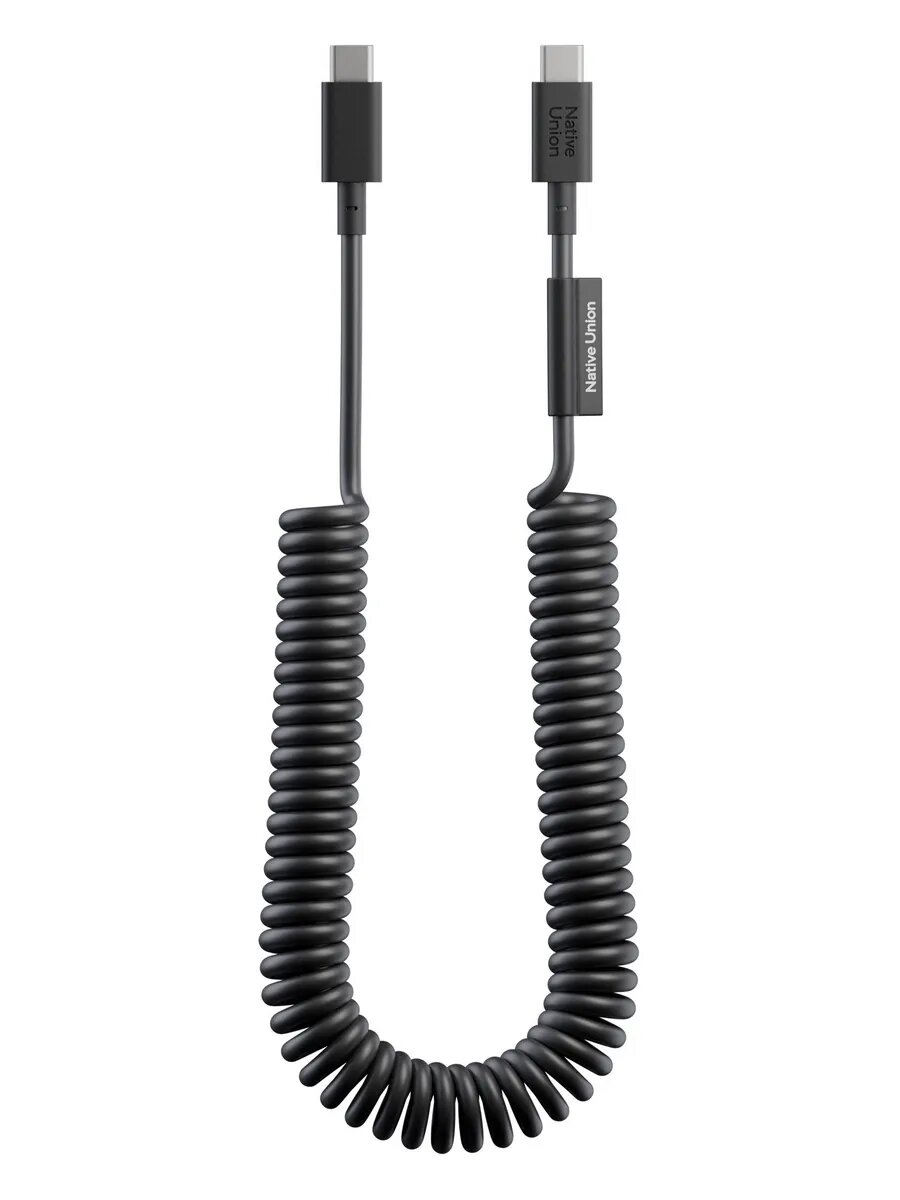 Кабель зарядный Native Union POP CABLE XL USB-C/USB-C, 60W, длина 2,4 м, цвет: черный