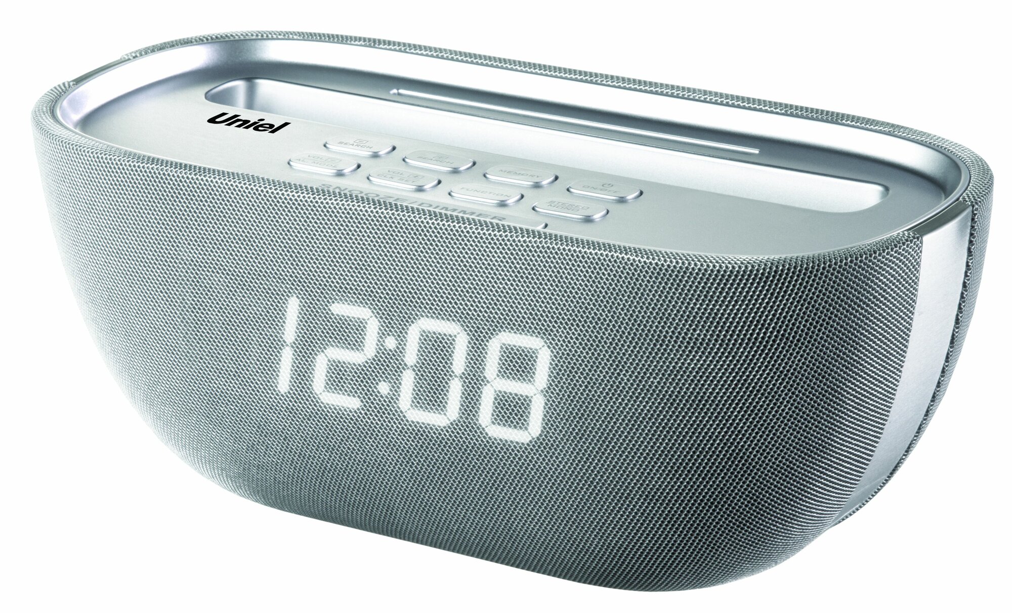 Часы настольные Uniel UTR-25WSU, радиобудильник, USB-порт, разъём для наушников