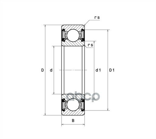 Подшипник корпуса КПП для RENAULT Master 2010->/Trafic III /35x62x14mm NTN-SNR 6007. EE NTN арт. 6007. EE