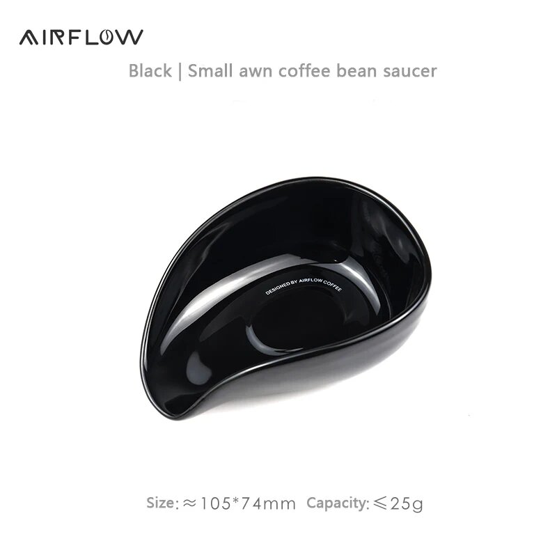 AIRFLOW Керамическая миска для кофейных зерен Черный, Black
