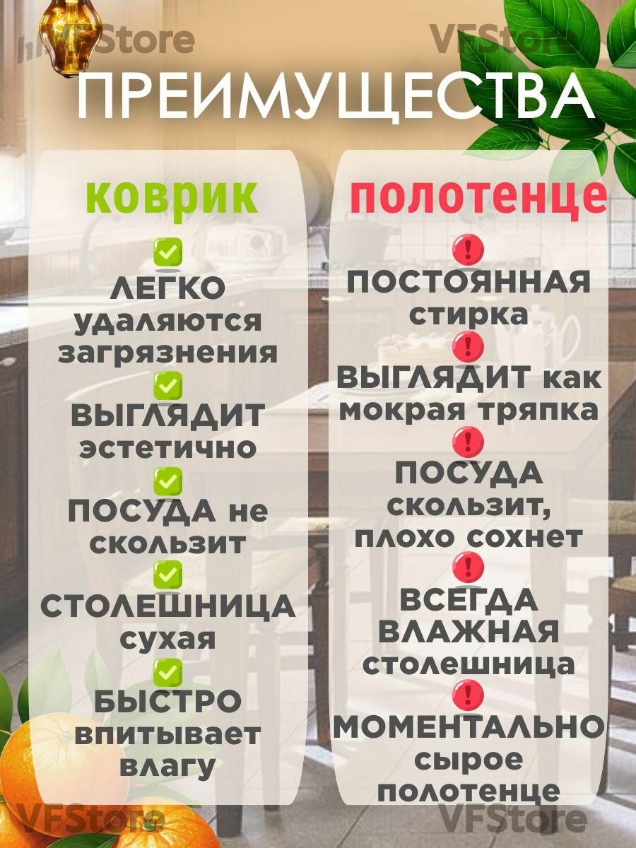 Коврик для сушки посуды — фото 1