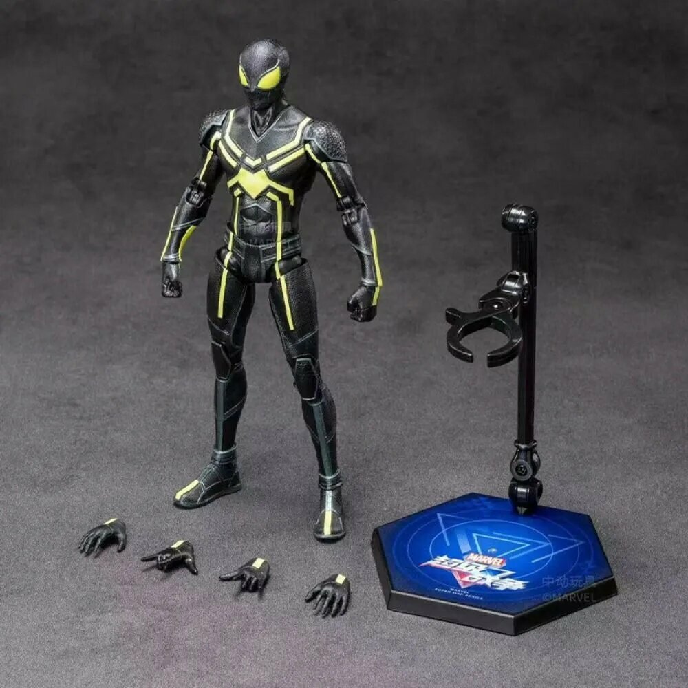 ZD Оригинальная Фигурка Железного Человека Marvel MK41 Черный Скелет 7 Дюймов Модель Игрушки