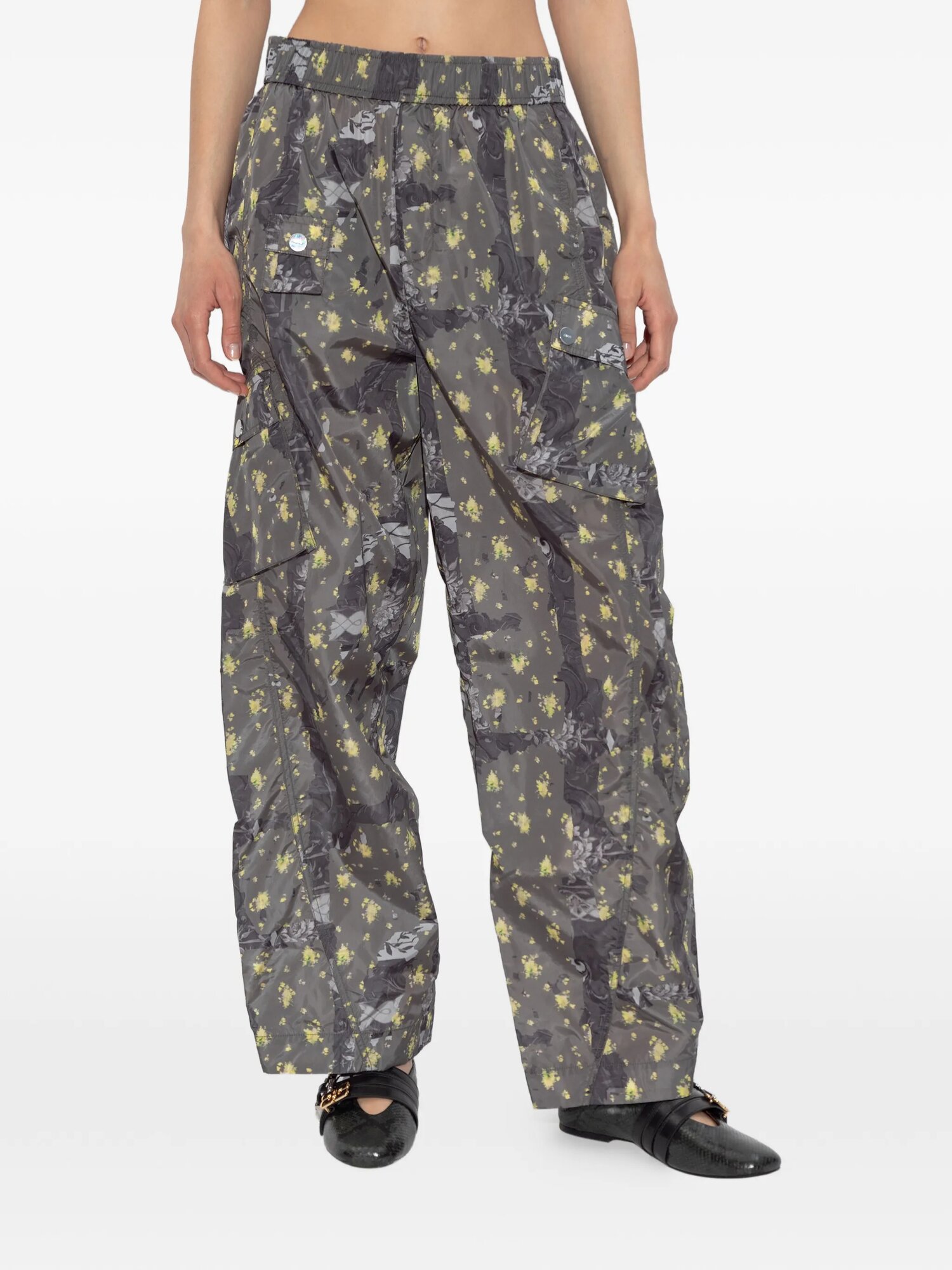 Брюки карго Floral-print cargo trousers