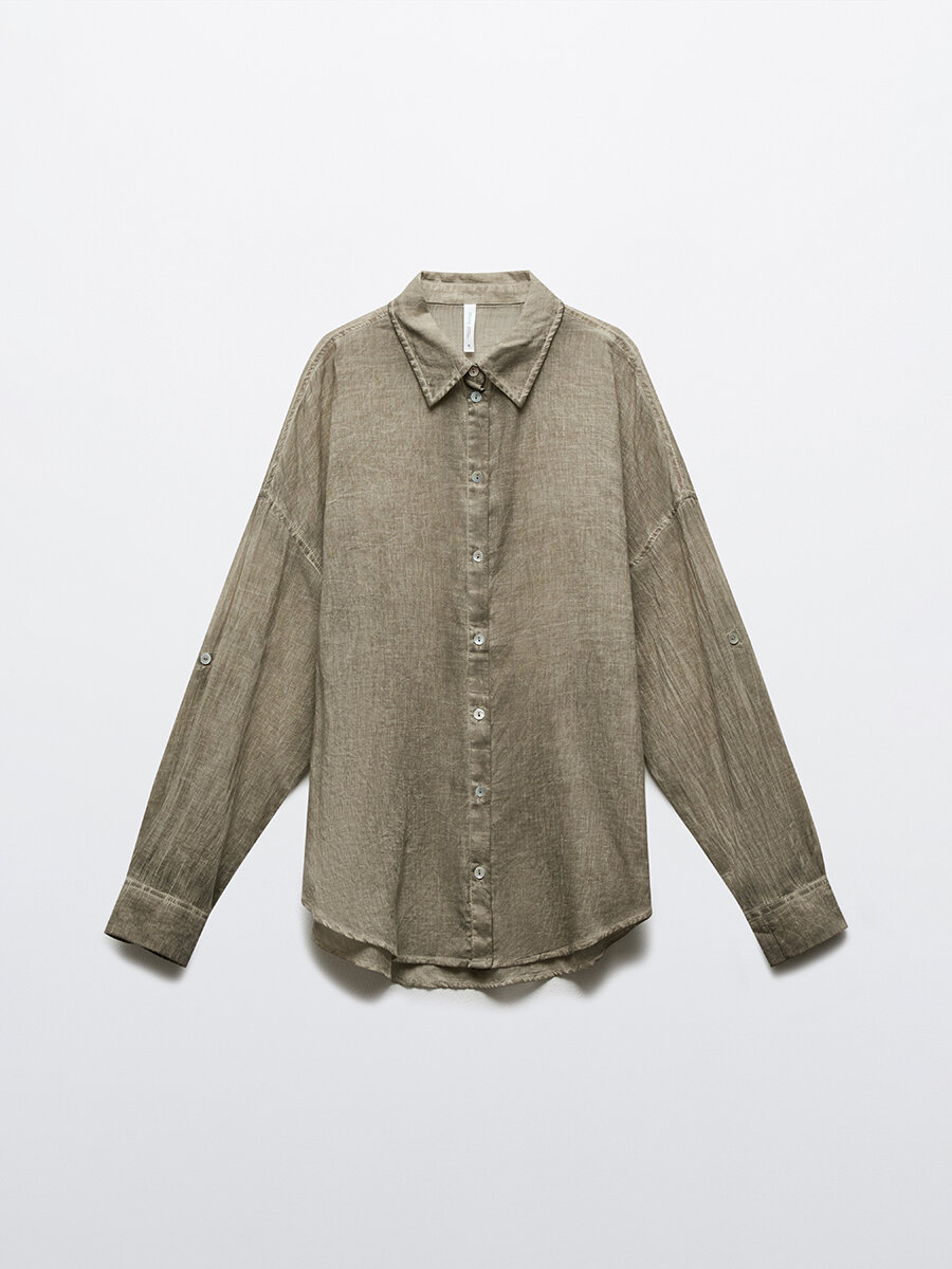 Рубашка хлопковая оверсайз