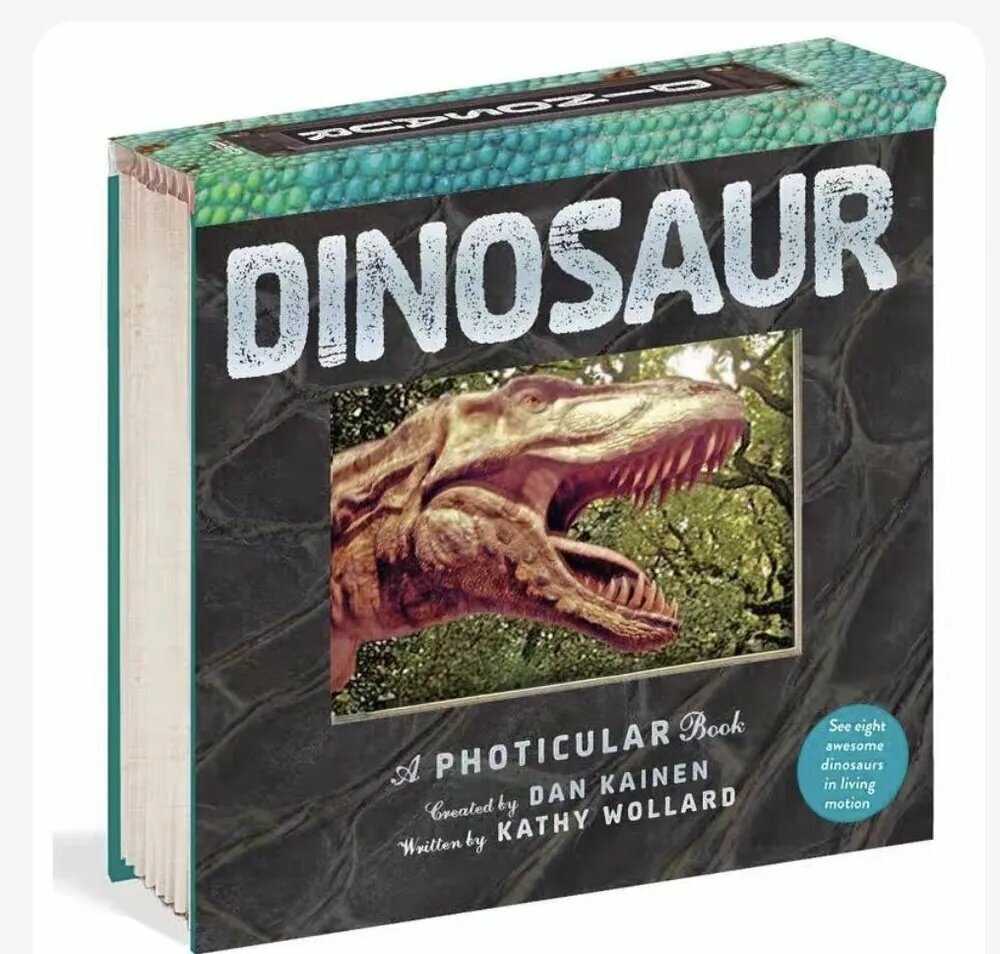 Dinosaur A Photicular Book Фотикулярная книга Динозавр (3D кадры) | Dankann & Antillas Feat. Laurell