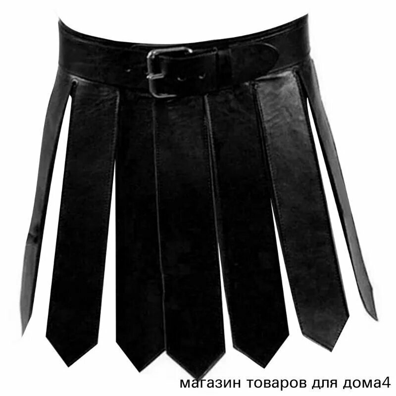 Средневековая римская юбка Самурая Косплей Костюм для косплея-Черный