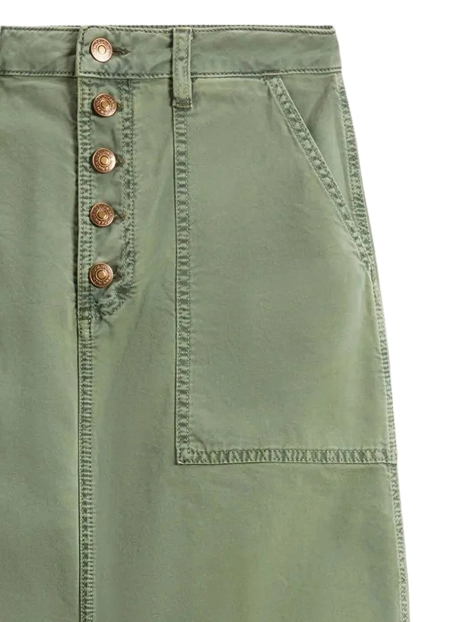 Юбка Ulla Johnson Button-up patch-pocket skirt, размер 6 — фото 1