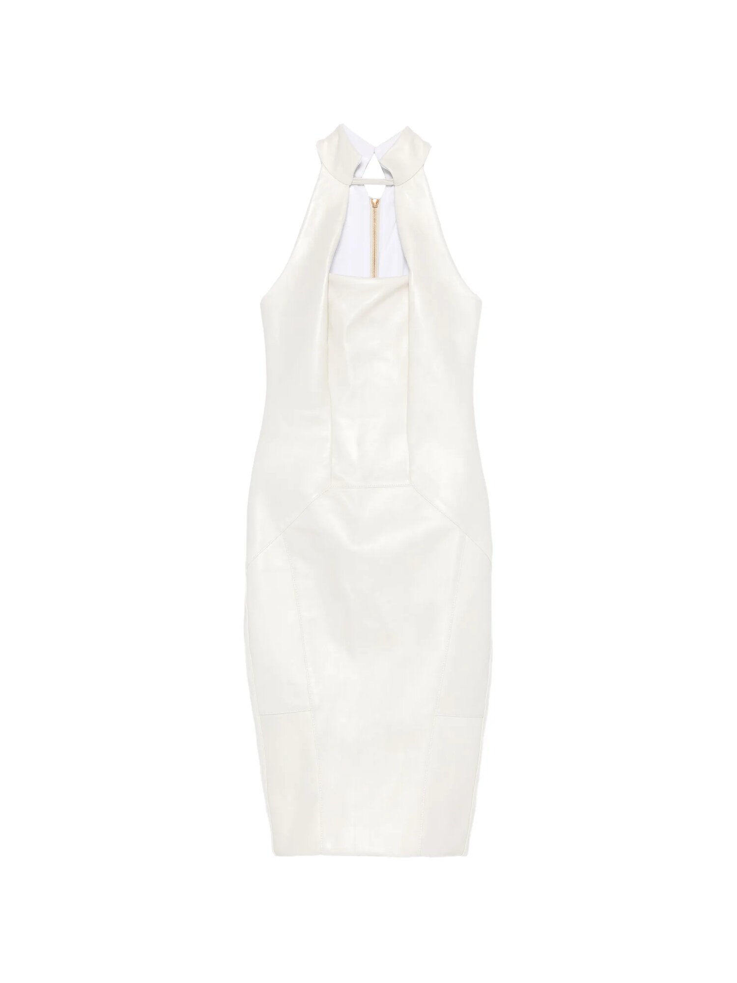 Платье Cut-out halterneck leather midi dress