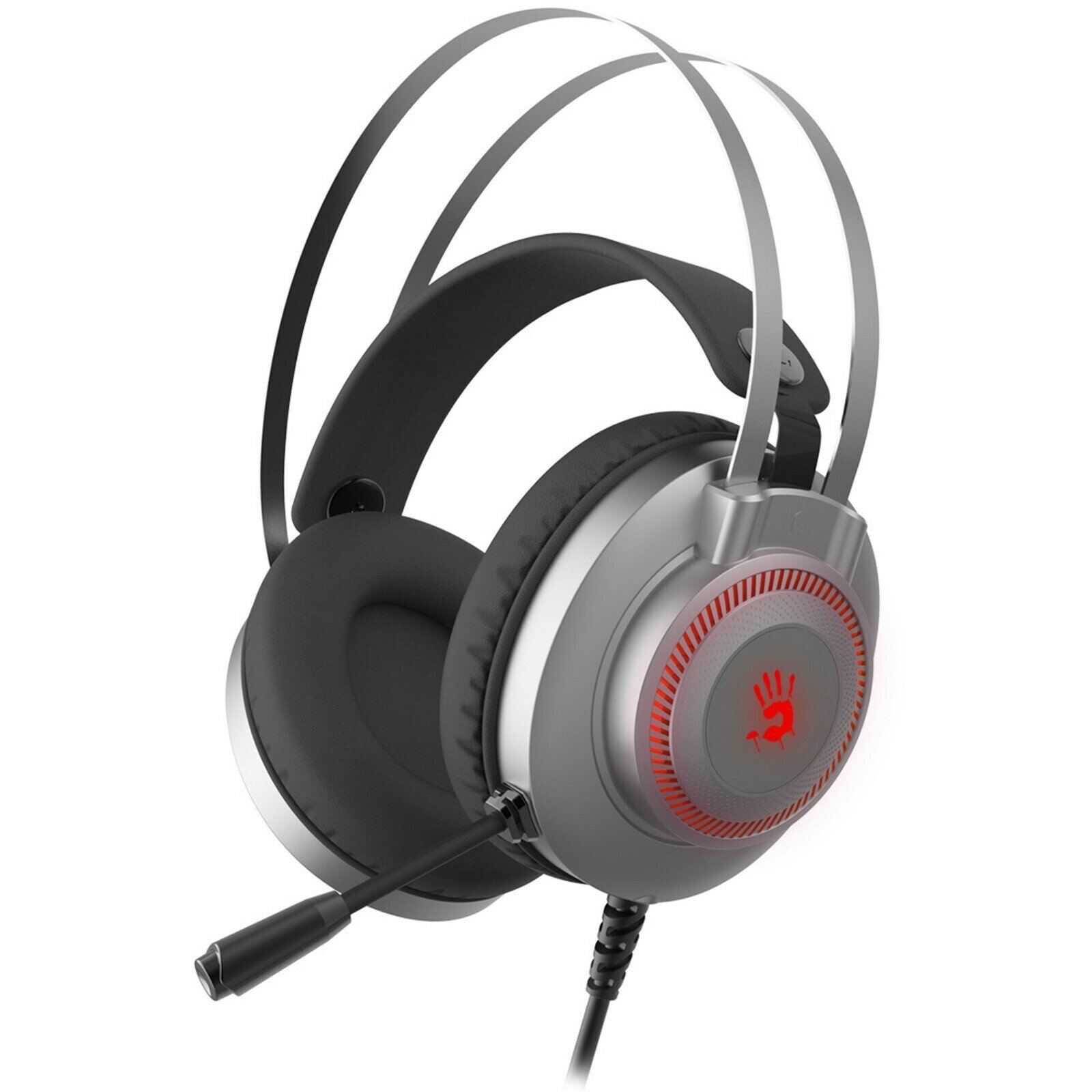 Наушники с микрофоном Bloody J200S серый 2м мониторные USB