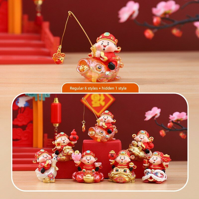 Модная игрушечная фигурка Lucky Pixiu, кукла-тигр Пи Сю с божественным благословением и удачей, декоративная фигурка