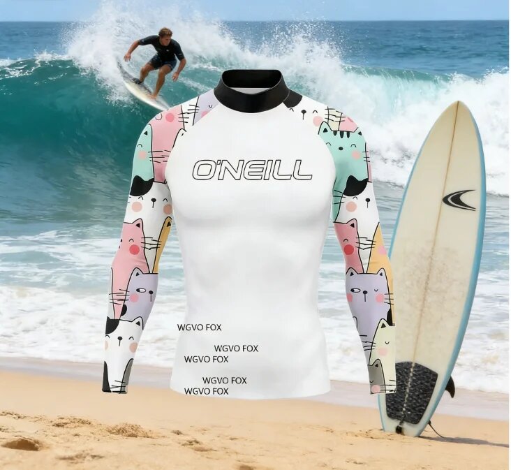 Rash Guard O'Neill с котами, XXXL, P2CLF-0133