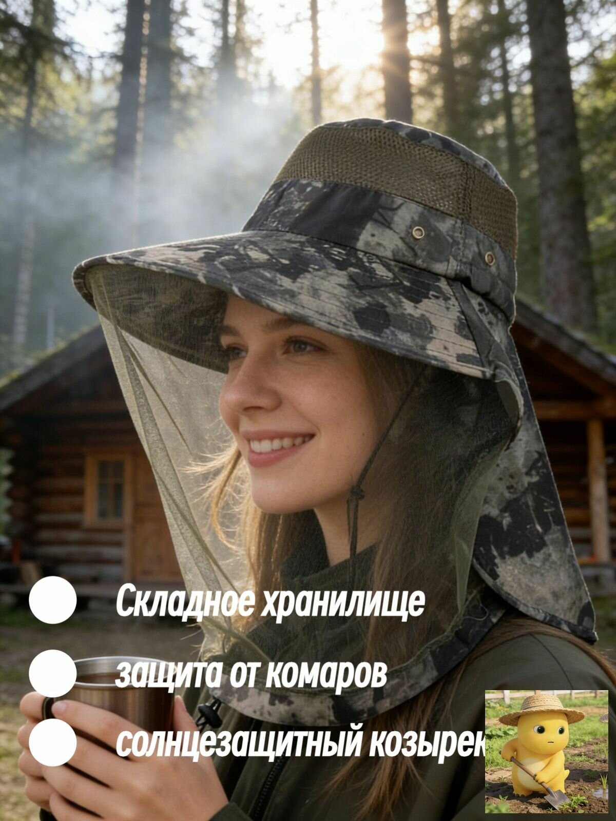 Бейсболка для рыбалки и охоты 1