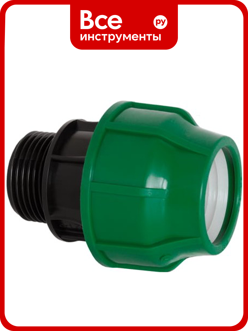 Муфта Poliext 03010121, ПНД, диаметр трубы 40мм, 1/2", PN10, для воды