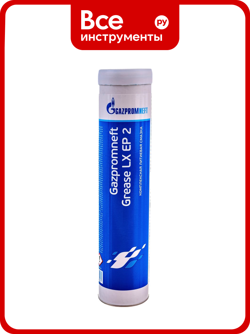 Смазка Gazpromneft Grease LX EP, универсальная, раб. температура от -30 до +160 °С, 400 г