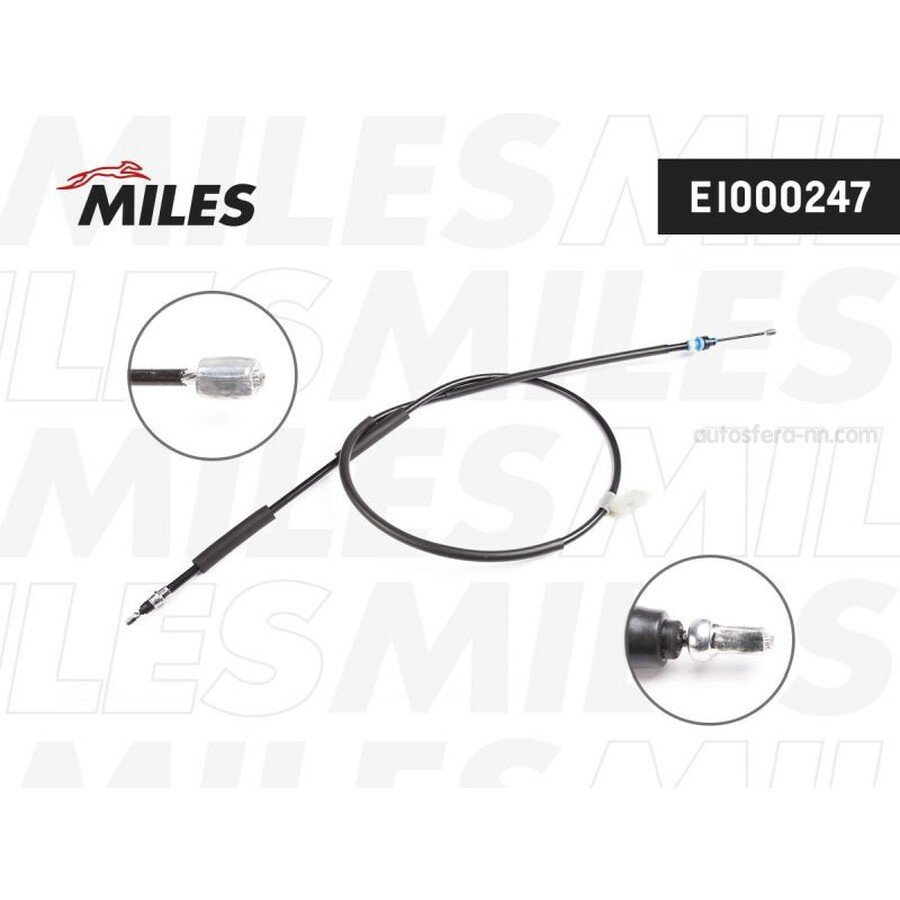 MILES EI000247 Трос стояночного тормоза MAZDA 3 1.4-2.0 левый