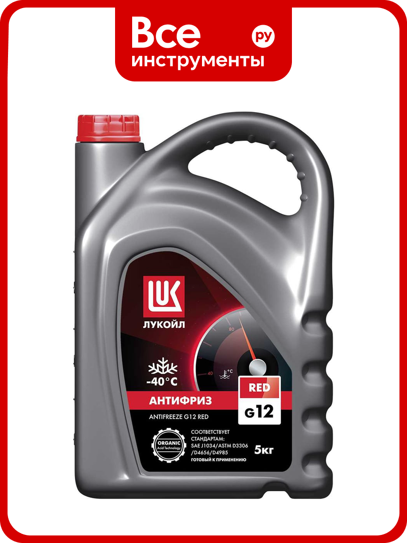 Антифриз Лукойл G12 RED, 5 кг 227391