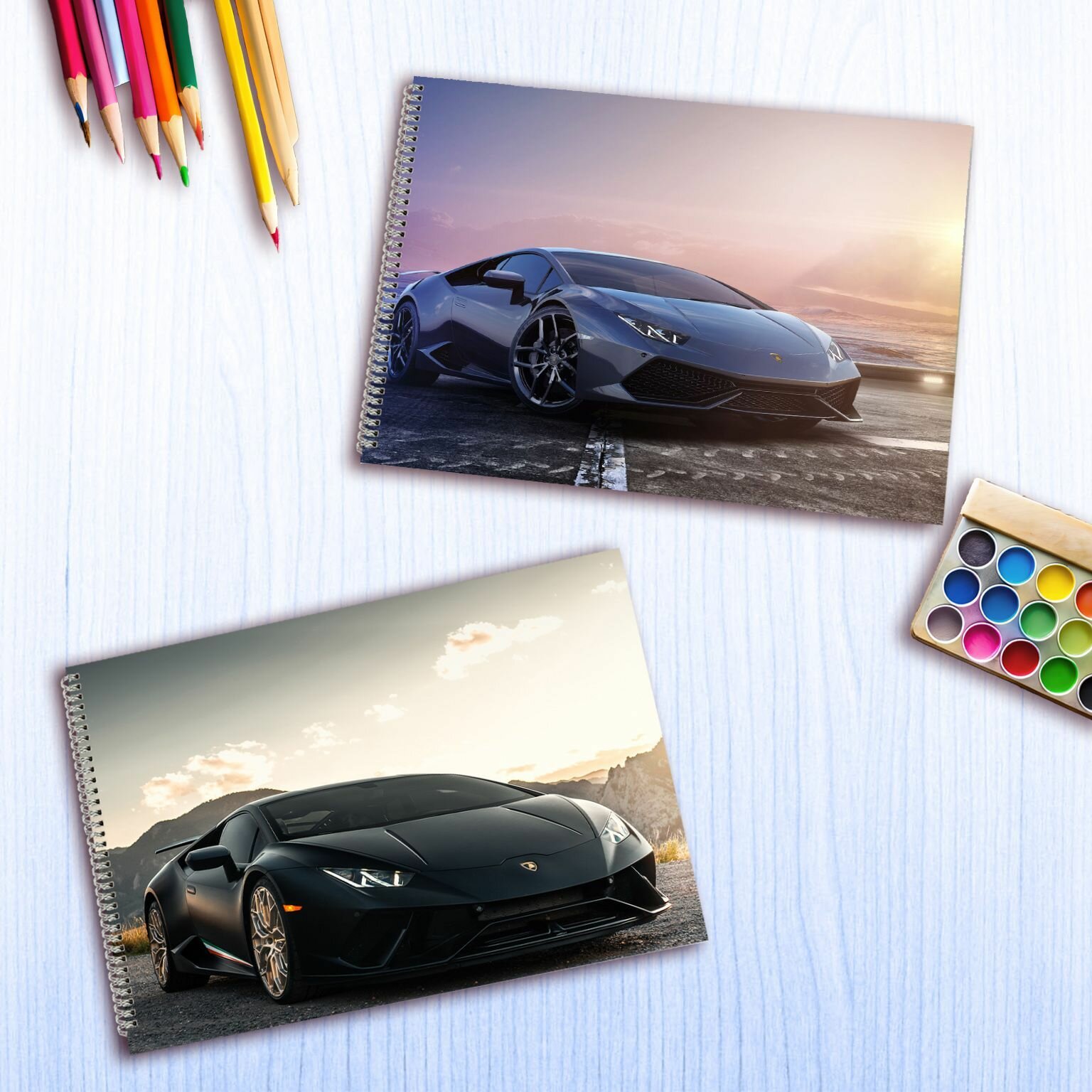Альбомы для рисования Автомобили Lamborghini