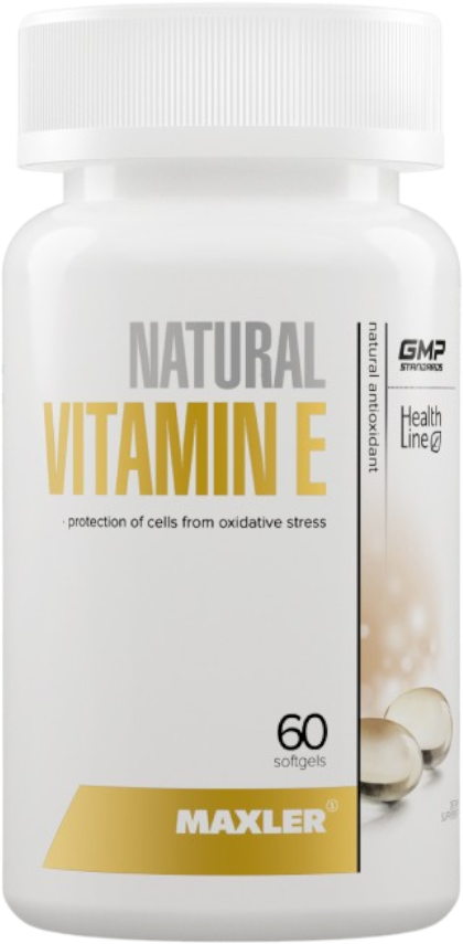 MAXLER Витамин Е 60 гелевых капсул Vitamin E Natural Form 150 mg 60 28ml