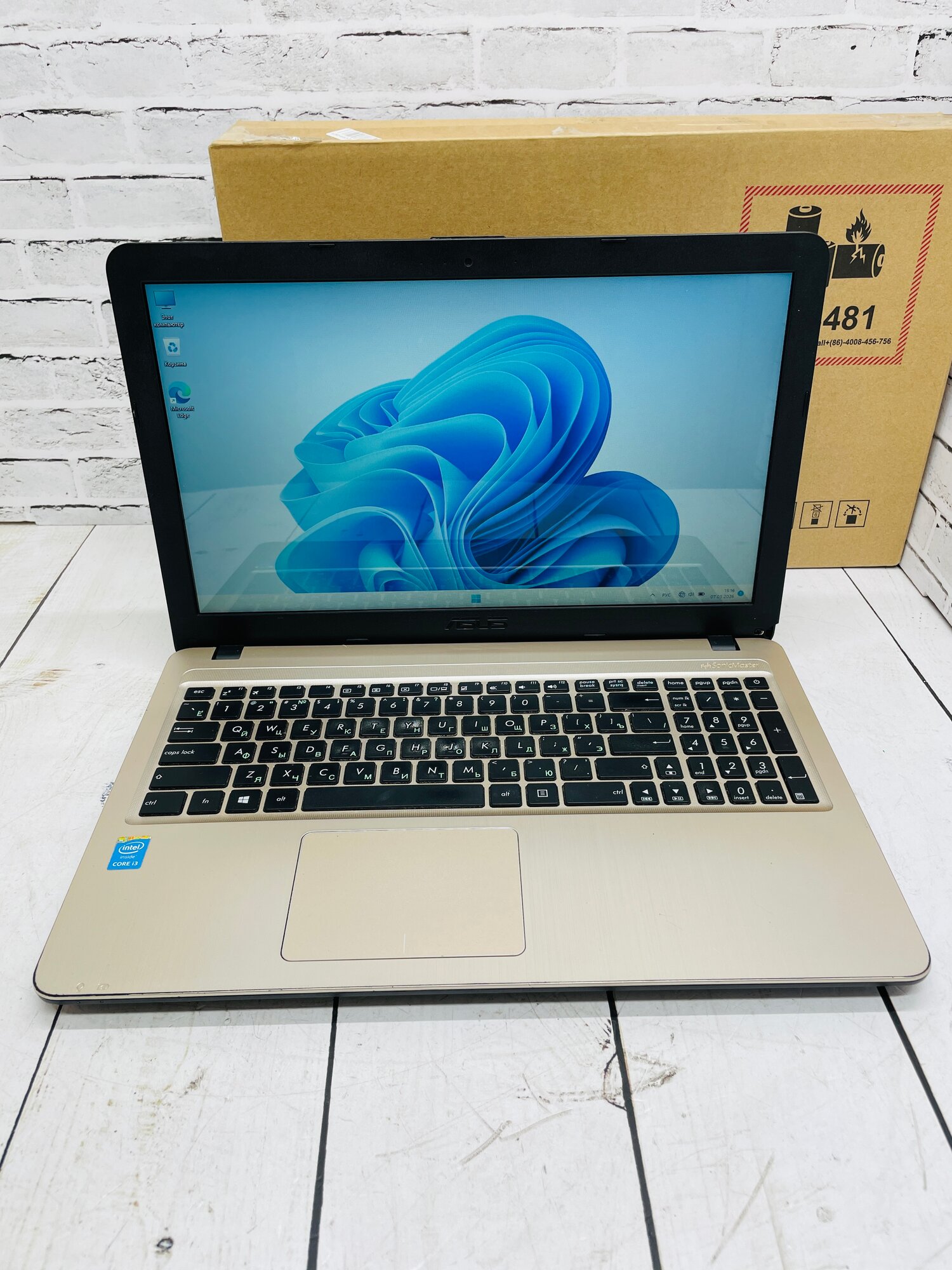 Игровой ноутбук 15,6, Asus X540L, Intel Core i3 5005U, 4 Gb DDR3, 120 Gb SSD, GeForce 920