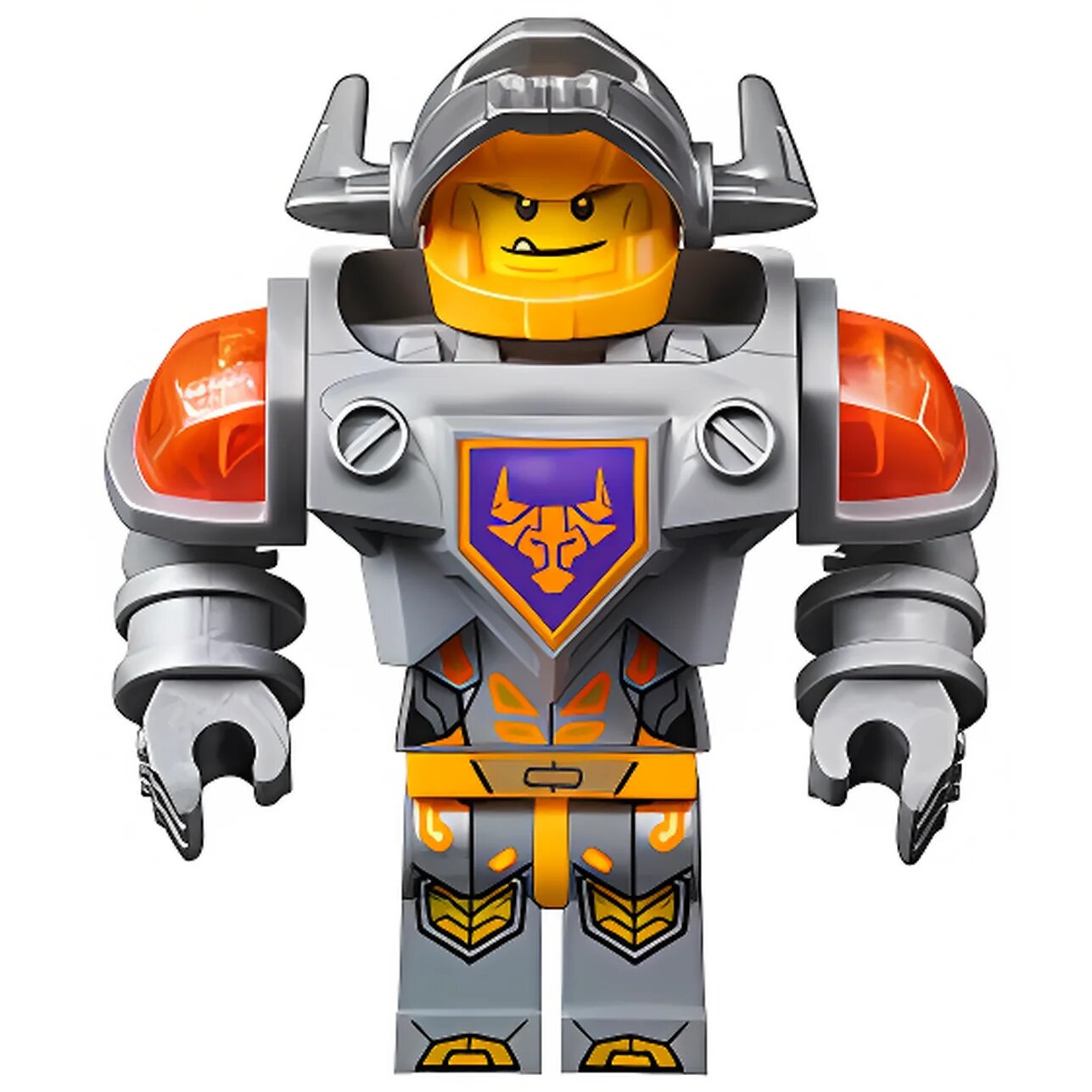 Минифигурка Lego NEXO KNIGHTS Axl - Flat Silver Visor and Torso nex007 N