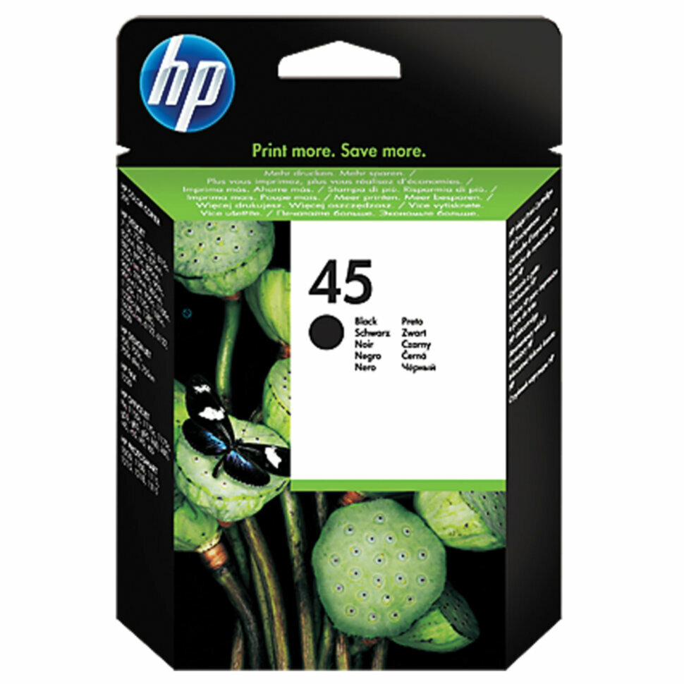 Картридж струйный HP (51645AE) Deskjet 850C/950C/1600C/6122, №45, черный, оригинальный, 360571