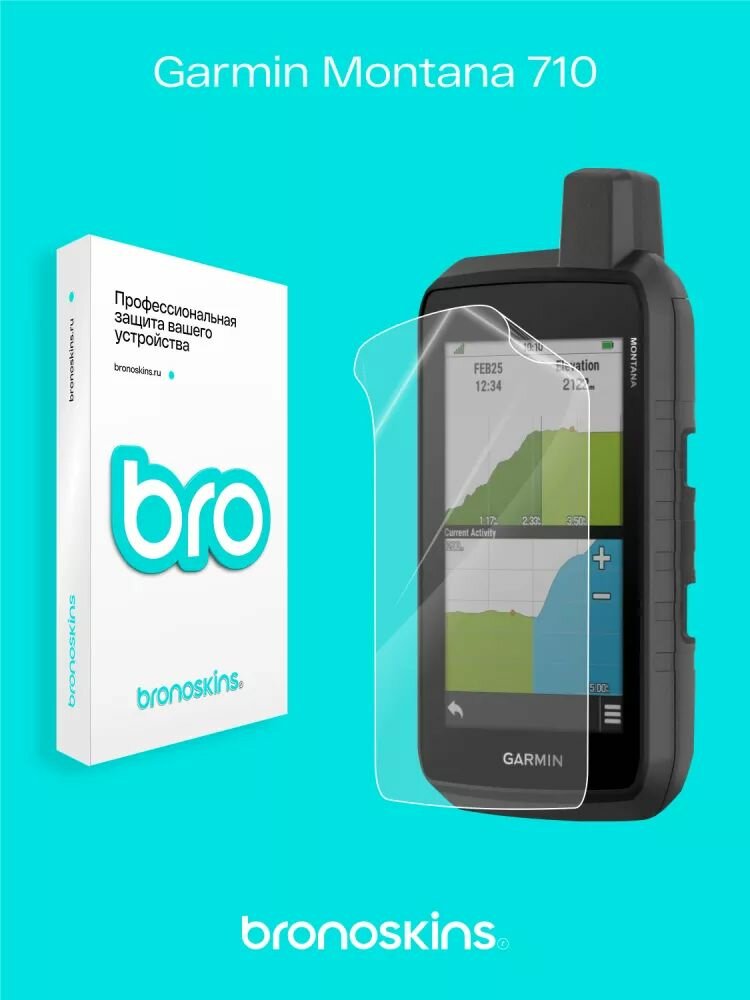 Глянцевая защитная пленка на экран Garmin Montana 710