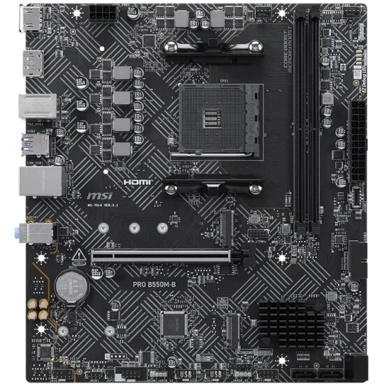Материнская плата Msi PRO B550M-B (mATX, AM4)