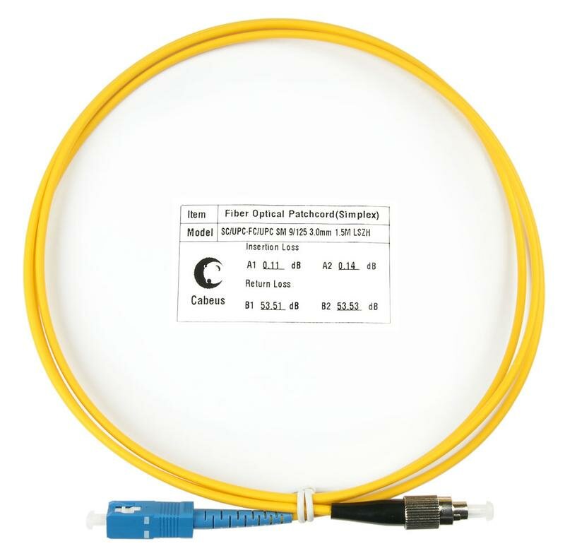 Шнур оптический FOP(s)-9-SC-FC-1.5m simplex SC-FC 9/125 sm 1.5м LSZH Cabeus 7538c