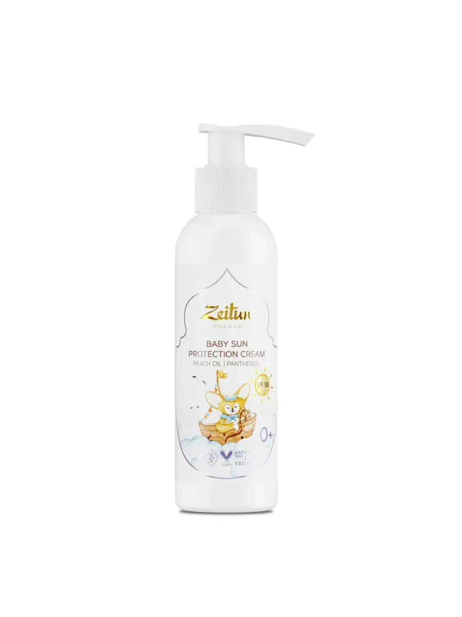 ZEITUN Детский солнцезащитный крем SPF 50 Baby Sun, 150 мл