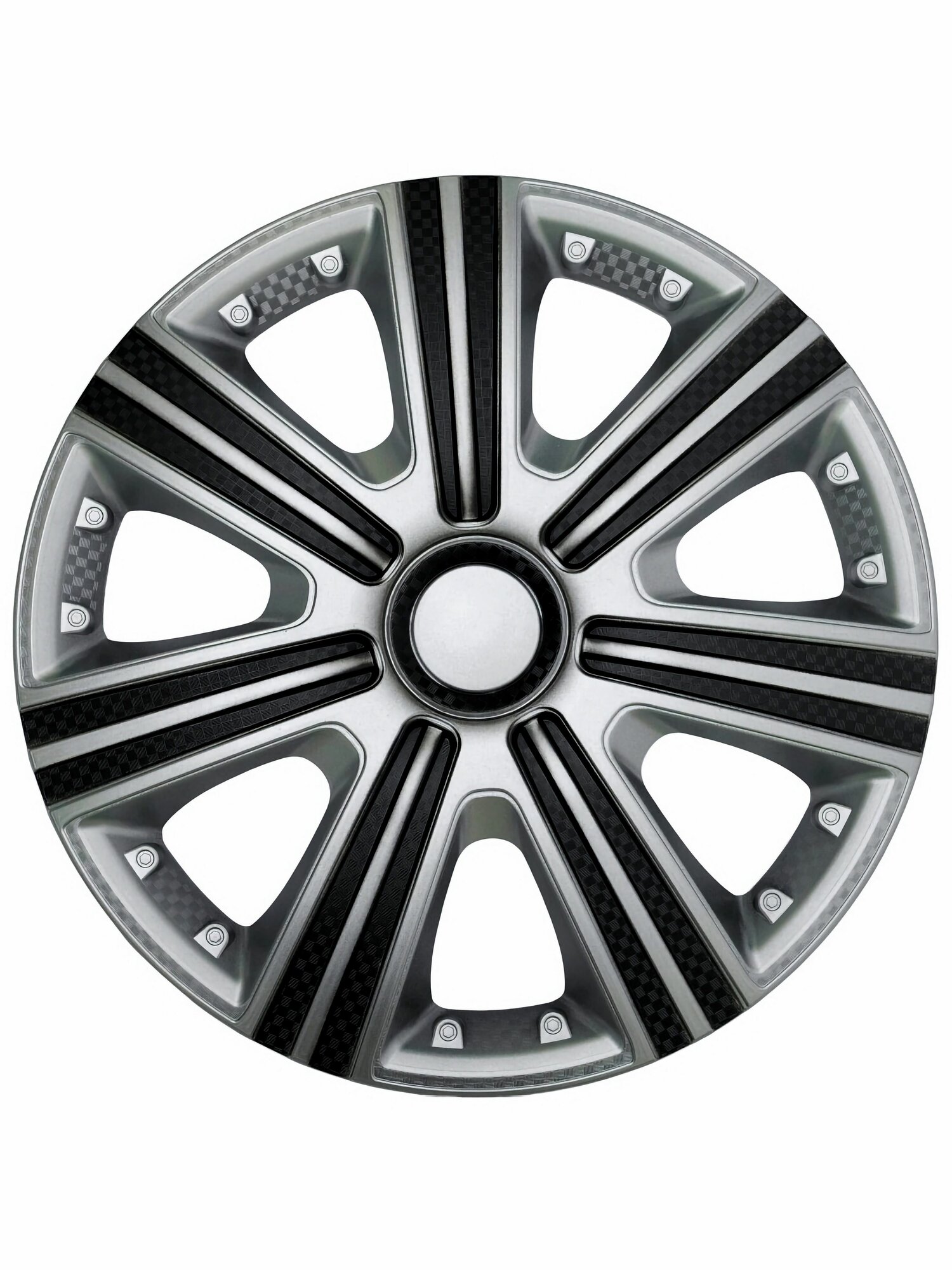 Колпаки на колеса R-13 DTM Super Silver комплект 2 шт