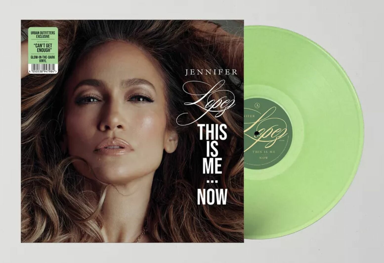 Светится в Темноте, 1000шт в мире, Jennifer Lopez - This is Me. Now (Glow in the Dark USA Limited) Виниловая Пластинка с Эффектом Свечения в Темноте