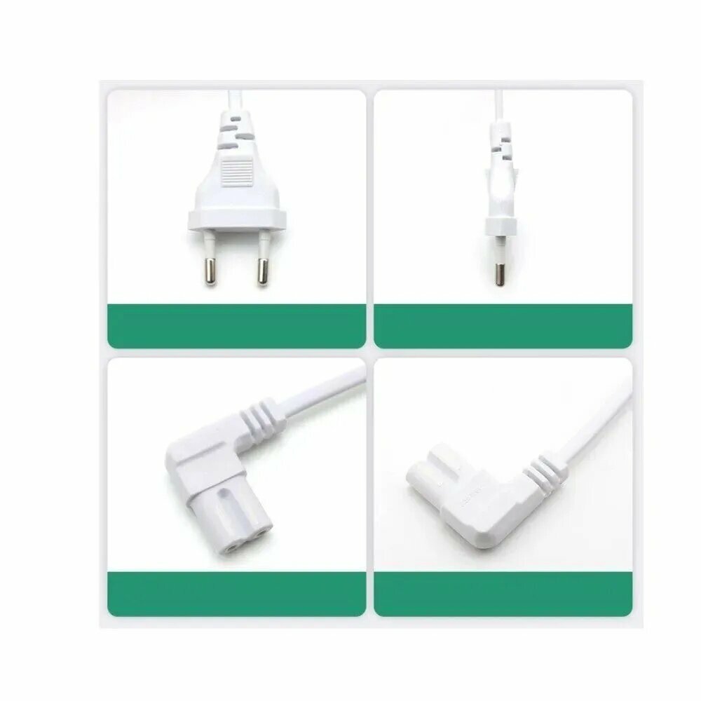 Сетевой кабель питания IEC-320, 1 м, белый