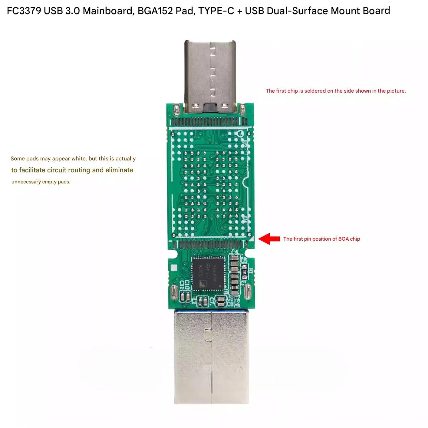 Флешка Shell, USB Flash Drive Controller Board FC3379 — фото 1