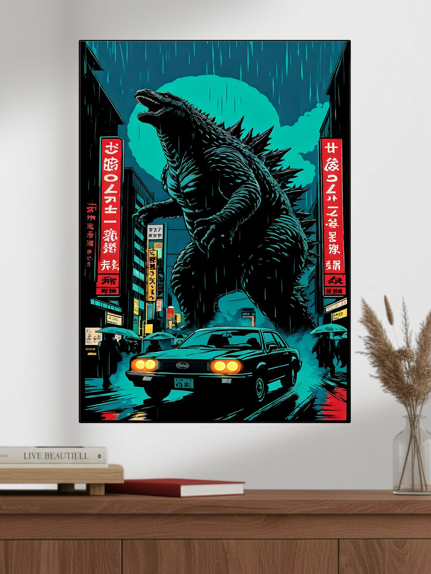 Постер Годзилла Godzilla art, Формат А3 — фото 1
