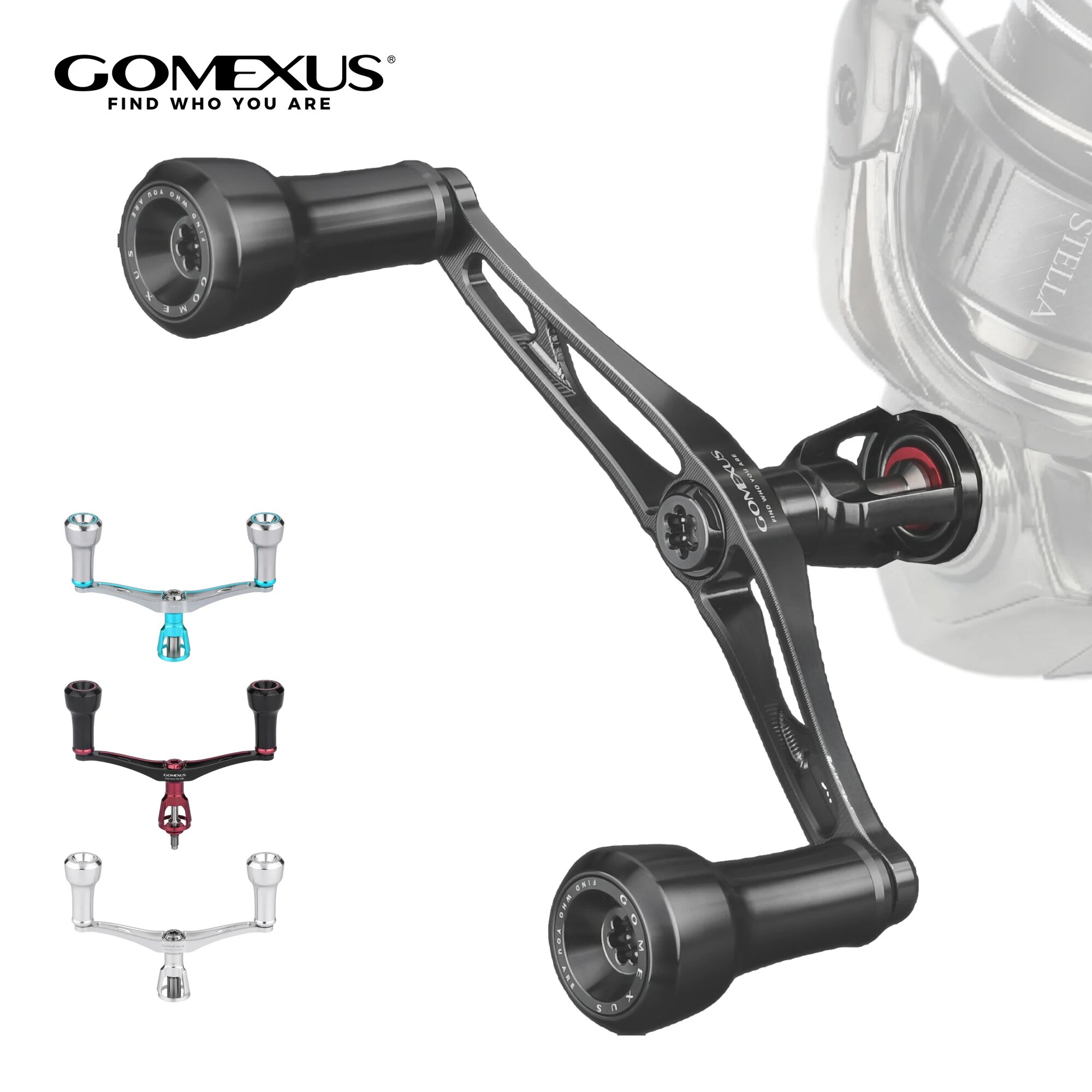 Рукоятка Gomexus 98 мм для катушек Shimano Sephia Vanford Daiwa Shimano Smoke
