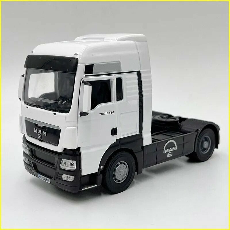 Игрушечный литой грузовик Man TGX 18.480 в масштабе 1:43, популярный полуприцеп представлен в металлической серии